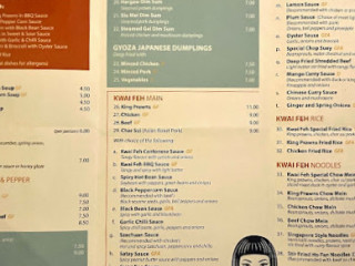 Kwai Feh aus Newcastle upon Tyne Speisekarte